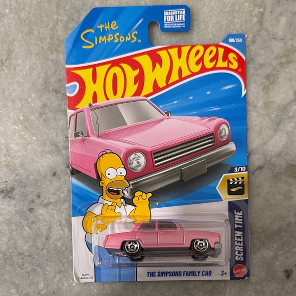 Hot Wheels | Toys | Hot Wheels The Simpsons Family Car Pink Toy Vehicle ...